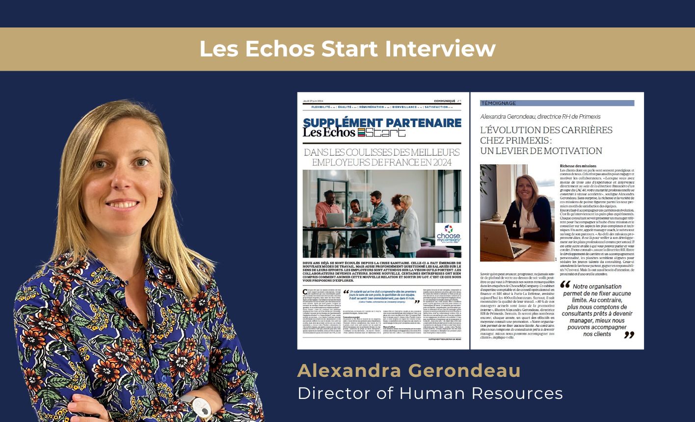 Interview de Alexandra Gerondeau dans Les Echos Start